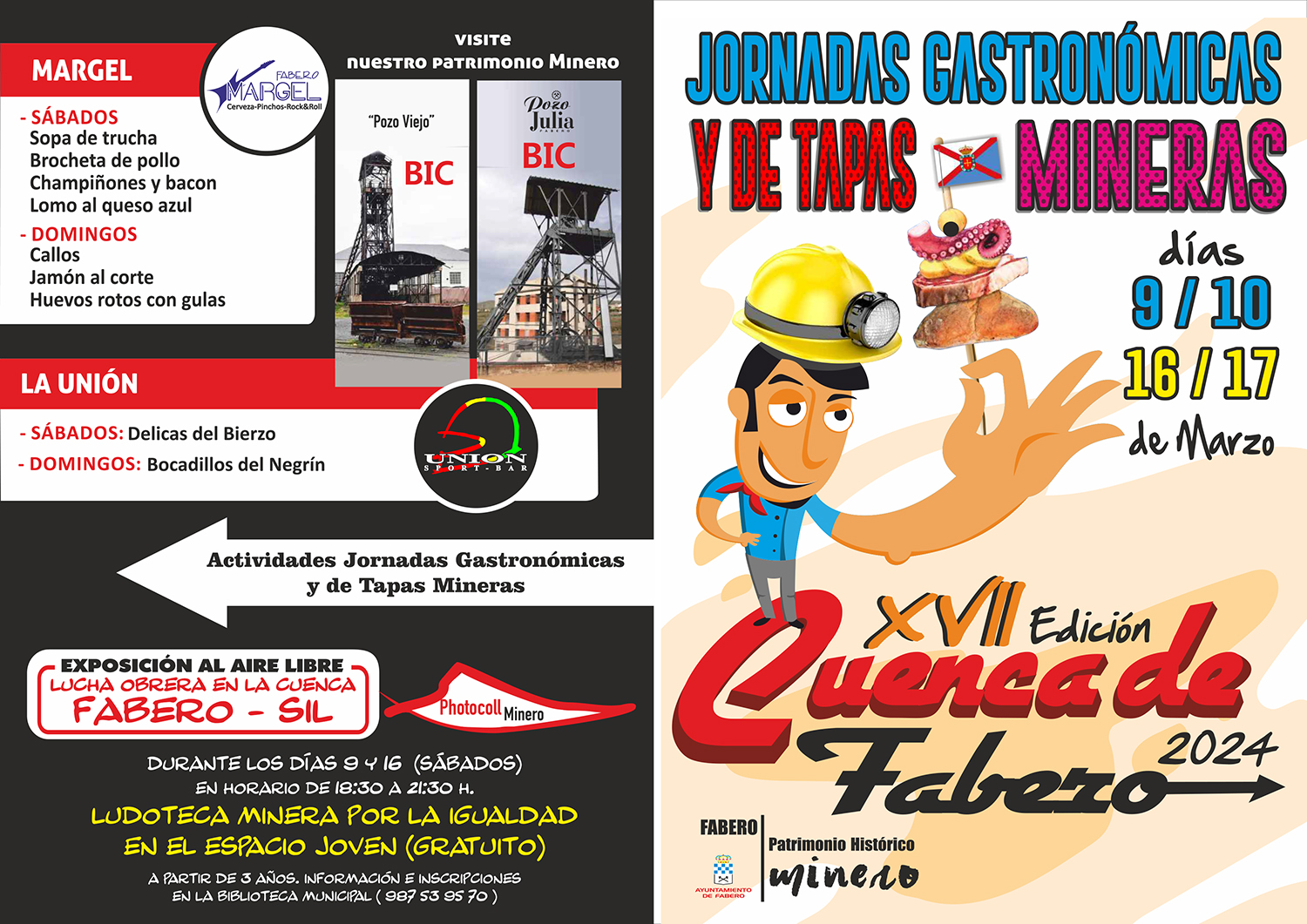 Jornadas Gastronómicas y Tapas Mineras Cuenca de Fabero 2024 - Qué Ver en Ponferrada