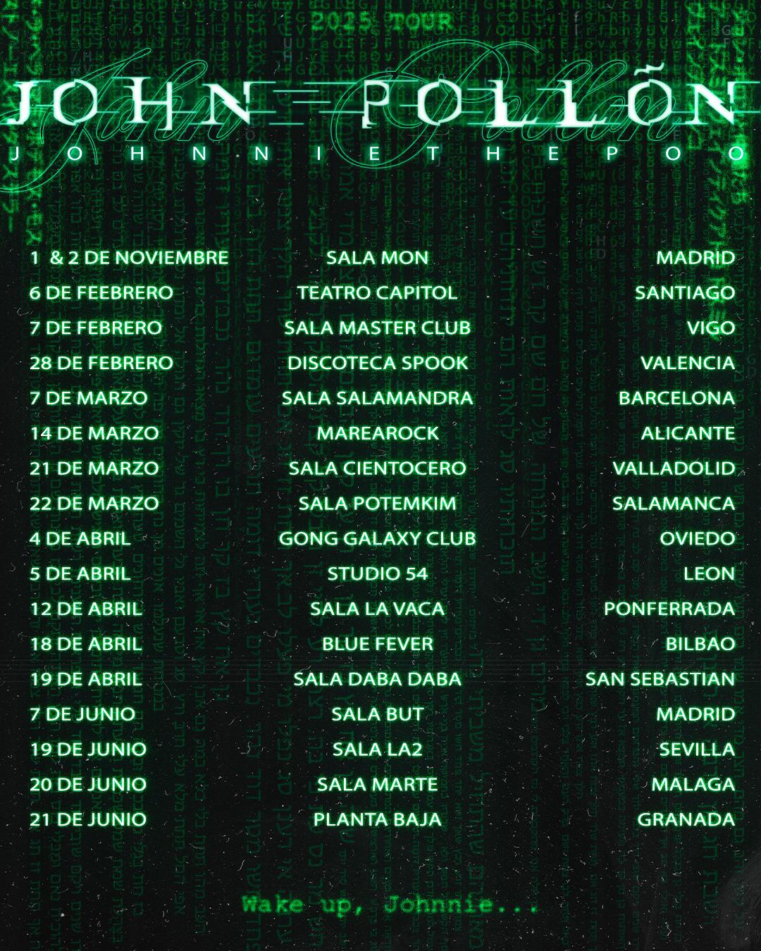 John Pollõn anuncia su gira 2025: un espectáculo renovado y lleno de ...